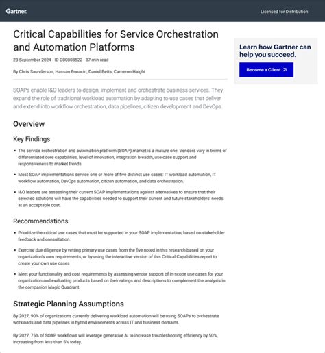 2024 Gartner® Critical Capabilities For Soaps Redwood Ranks First In 3 Use Cases