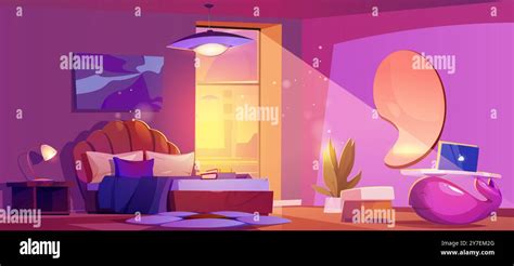 Girl Sunset Window Stock Vector Images Alamy