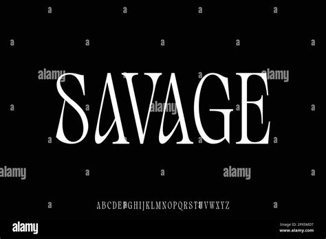 Unique And Attractive Serif Display Font Vector Stock Vector Image Art Alamy