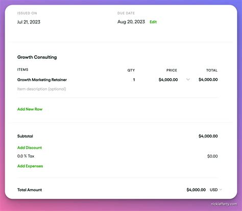 Bonsai Invoice At Peggy Bradley Blog