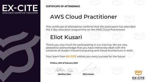 Awscertification Cloudcomputing Continuouslearning Eliot Kusari