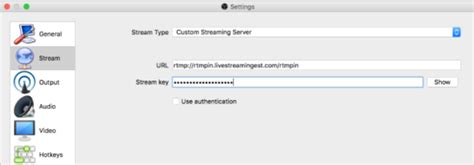 Finding The Rtmp Url And Stream Key For My Event Livestream
