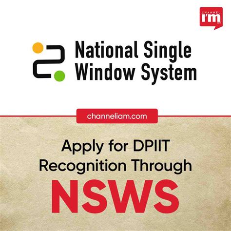 Dpiit Startup Recognition Via National Single Window System