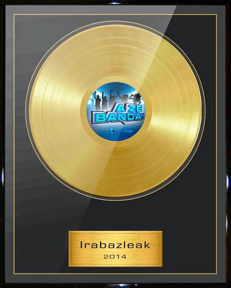Discos de Oro y platino. Premios, galardones, awards, regalos ...