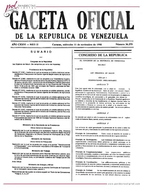 Go 36579 Ley Organica De Salud Pdf La Naturaleza Humana Economias