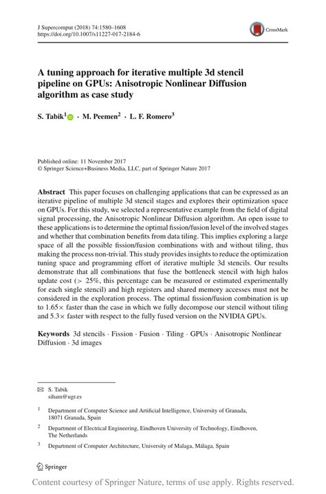 a tuning approach for iterative multiple 3d stencil pipeline on gpus