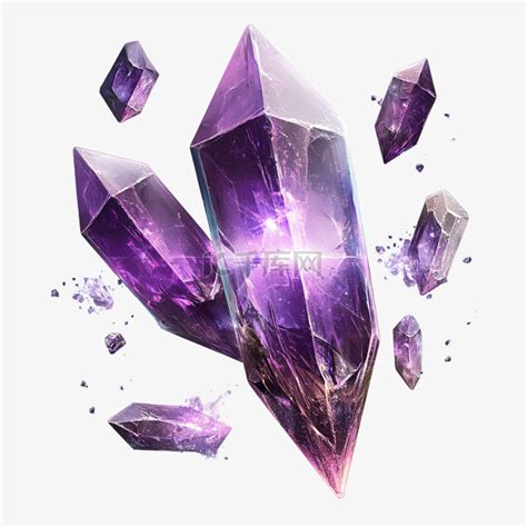 漂浮在空中的魔法水晶素材图片免费下载 千库网
