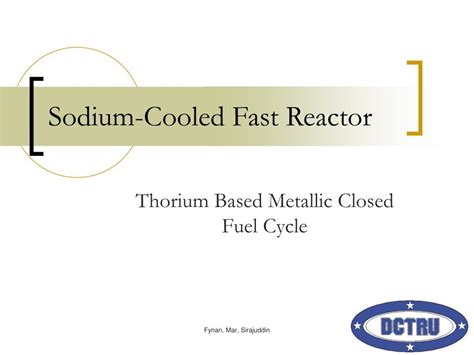Ppt Sodium Cooled Fast Reactor Powerpoint Presentation Free Download Id4233299