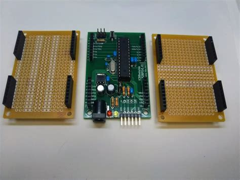 Icb8xduino 328p Icb8xduino サンハヤト小型ユニバーサル基板サイズarduino互換マイコンボード