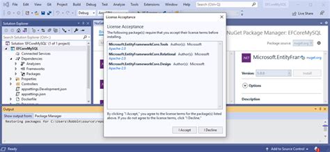 Entity Framework Core In Net Core Mysql Code First Migration