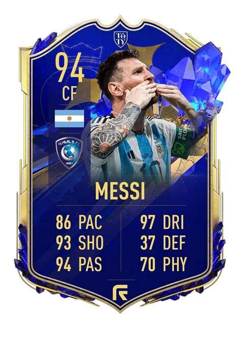 هل تتوقع ميسي لو كان اح الهلال كان بنزل كرت فريق موسم معاهم In 2023 Messi Pla Sho