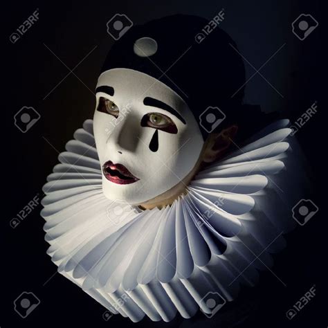 Pierrot Mask Carnival Clown Images Dark Circus Vintage Clown