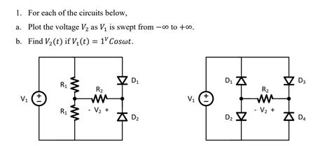 Solved For Each Of The Circuits Below A Plot The Chegg