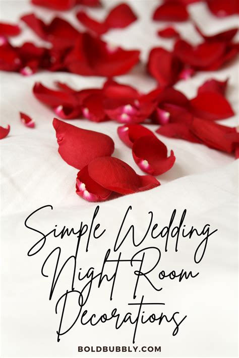 10 Simple Wedding Night Room Decorations You Need For A Romantic First Night Artofit