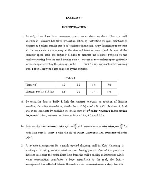 exercise 7 interpolation pdf