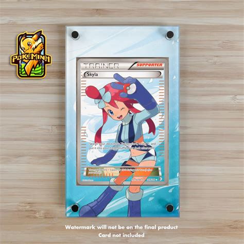 Skyla Full Art Trainer Custom Pokemon Display Case Etsy