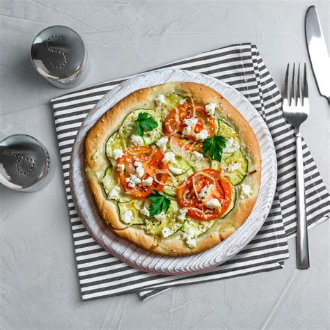 Balsamic Vegetable Flatbread J Olive Co