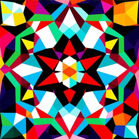 Premium Vector Abstract Colorful Geometric Pattern