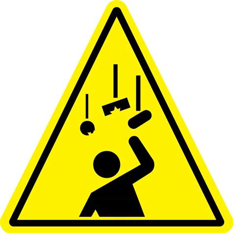 Falling Objects Triangle Decal New Signs