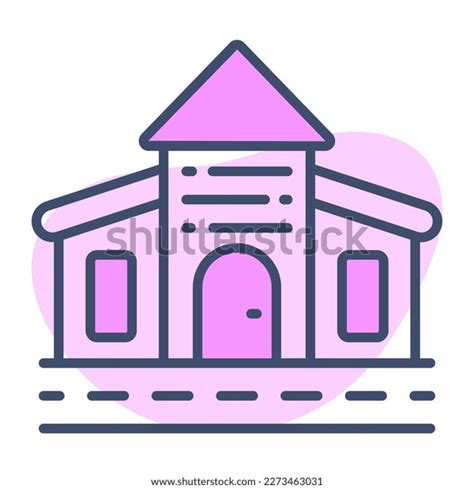 editable vector school building vector learning stock vector royalty