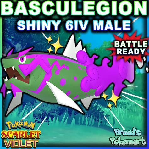 Shiny 6iv Basculegion Battle Ready Evs Lv100 Breads Pokemart