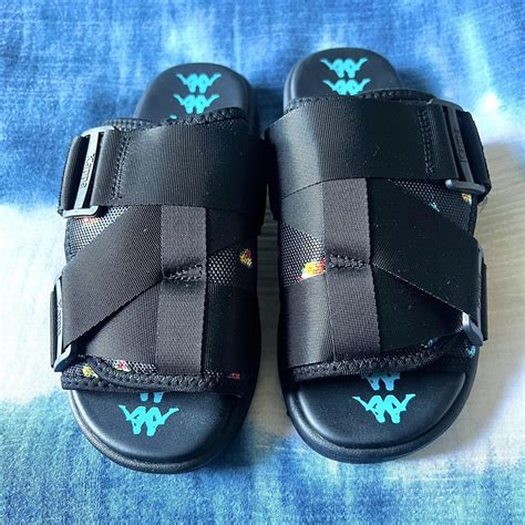 Size 7 Unisex Kappa Slides Excellent Condition Depop