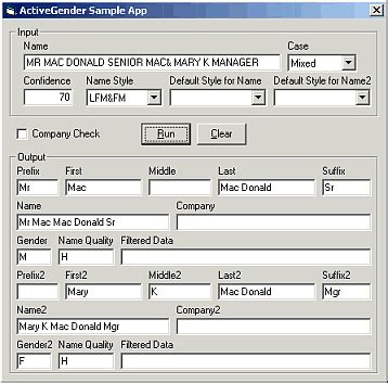 ActiveGender Allows You To Build Name Verification Parsing And Gender Identification Into Your
