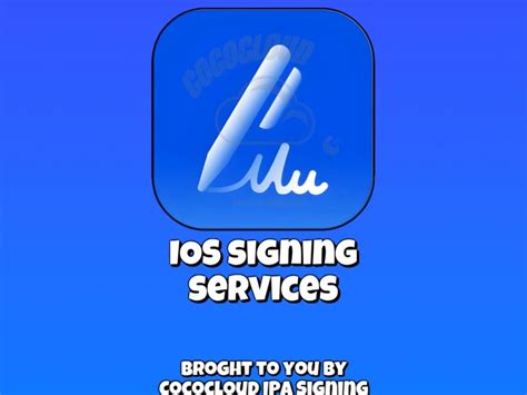 IOS Signing Services Signing Services CocoCloud API Signing