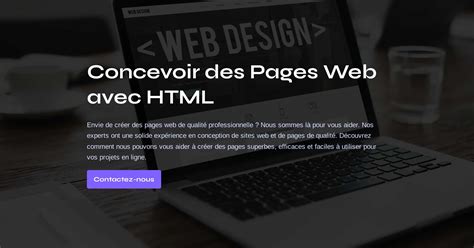 Concevoir Des Pages Web Avec Html