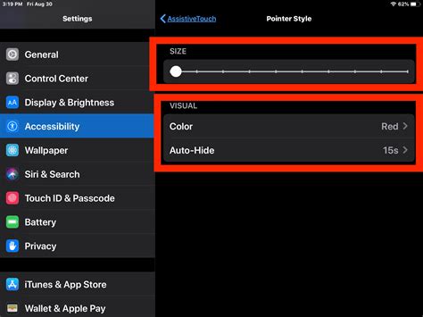 how to use a mouse with ipad via accessibility ipados 13