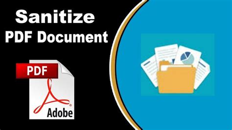 How To Sanitize A Pdf Document In Adobe Acrobat Pro 2020 Adobe Acrobat Lettering Adobe