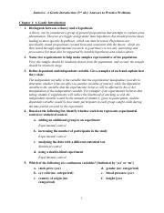 Chapter Key Answers Pdf Statistics A Gentle Introduction Rd Ed Answers To