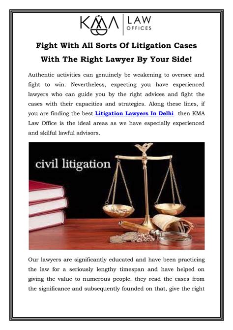 Fight With All Sorts Of Litigation Cases With The Right Lawyer By Your Side By Kma Law Office