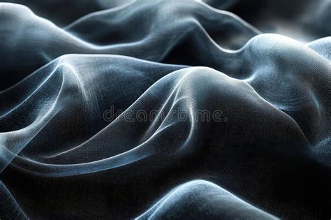 Abstract Fabric Texture A Visual Journey Through Soft Flowing Waves Stock Illustration