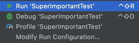 how to group android tests