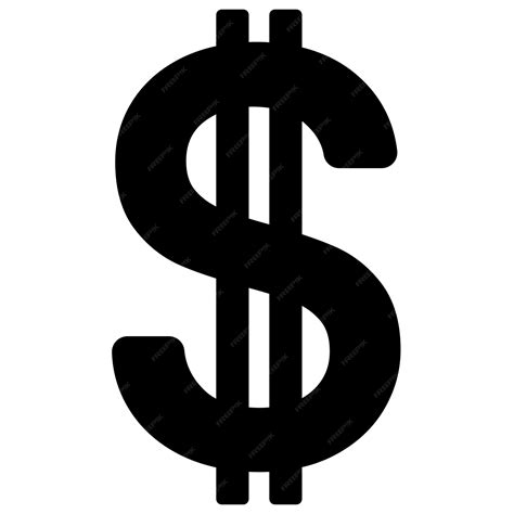 Dollar Sign Black And White