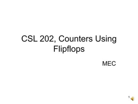 Digital Electronics Counters Pptx