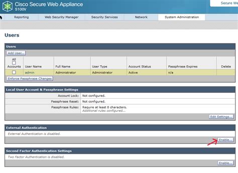 Configuración De La Autenticación Externa Swa Con Ise Como Servidor