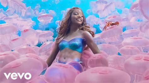 la sirenita 2023 bajo el mar video musical completo español