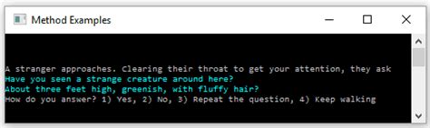 Method Argument Programming Is Fun