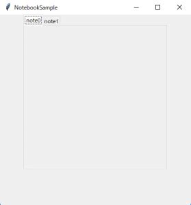 Python Gui Tkinter Ttk Notebook