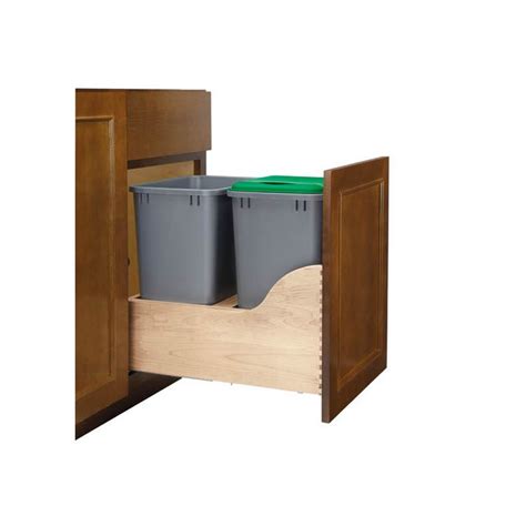 Double Bottom Mount Waste Container Qt WCSD DM Rev A Shelf