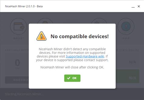 Nice Hash Miner No Longer Working After Update · Issue 1244 · Nicehash