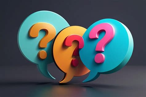 3d Speech Bubbles Question Mark Icon Sign Or Ask Faq And Qa Answer