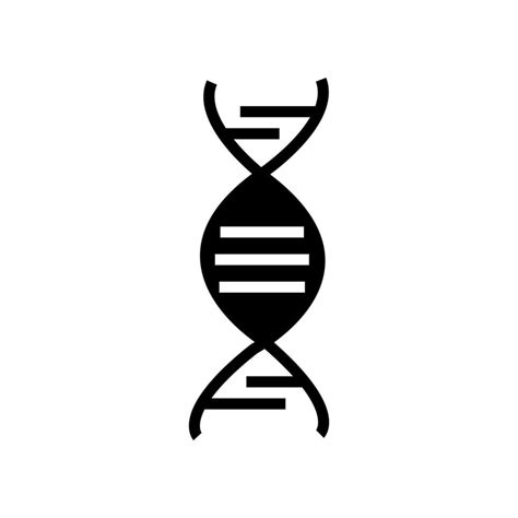 Dna Fill Icon Symbol Vector Black Glyph Dna Icon 24498256 Vector Art At Vecteezy