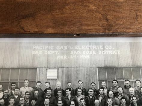 Vintage 1949 Photograph Pacific Gas And Electric Pgande Panoramic San Jose