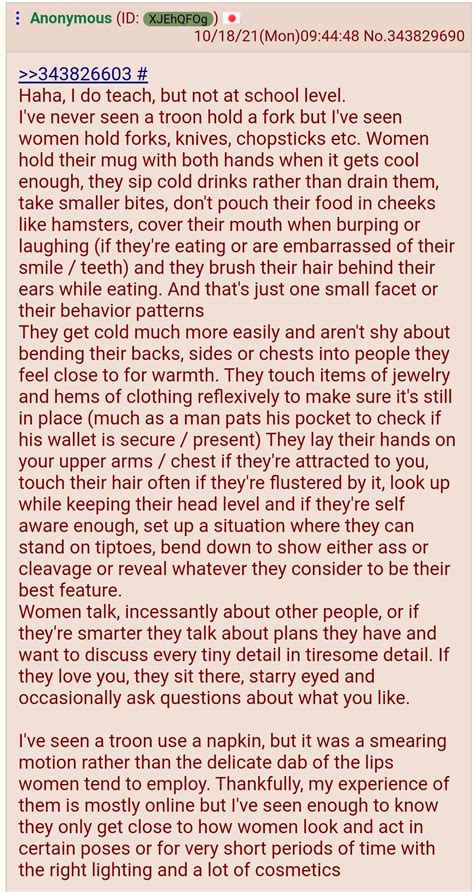 Japanon Talks About The Differences Between Men And Women R Chan