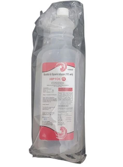Hiptol Mannitol Injection Ip Hindustan Polyfab Packaging Size 100ml At ₹ 36 96 Piece In Amritsar