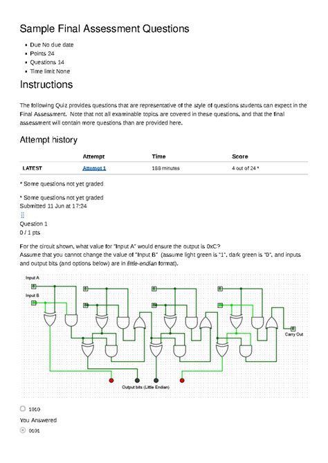 Sample Final Exam Computer System Cos10024 2024 Sample Final