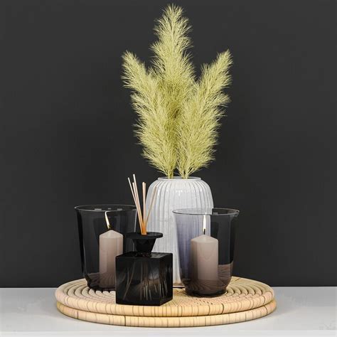 Decorative Set 01 126316 3d Model Download 3d Model Decorative Set